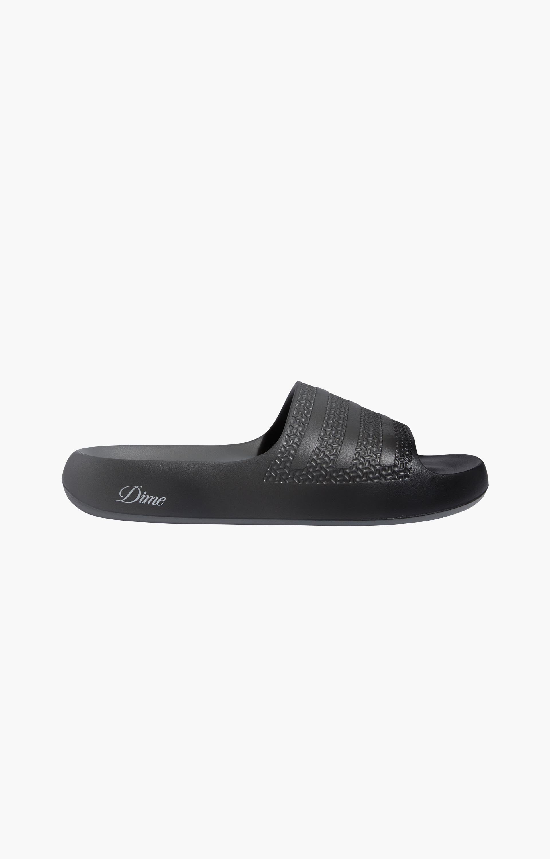 Dime x Adidas Ayoon Slides, Black